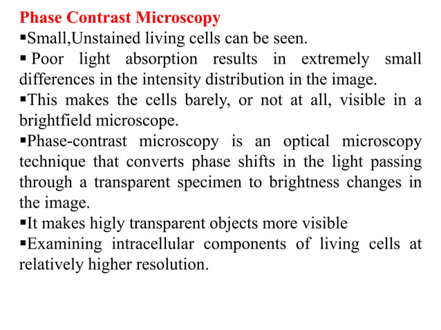 FLUOROSCENCE & PHASE CONTRAST MICROSCOPY.pptx | Chemistry | Science