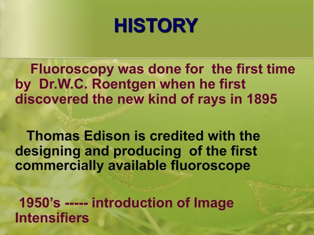 FLUOROSCOPIC IMAGING.ppt