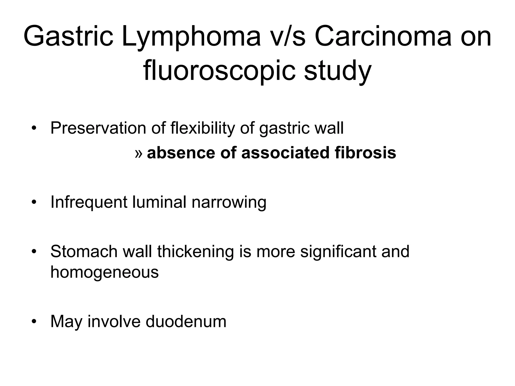 Fluoroscopic imaging anatomy and pathology of stomach and duodenum ...