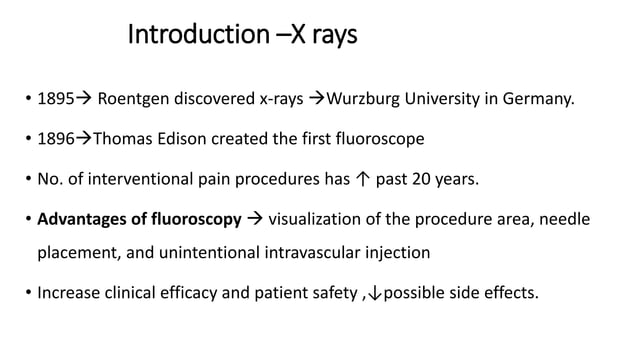 Fluoroscopy ,Radiation safety and contrast agents including adverse ...