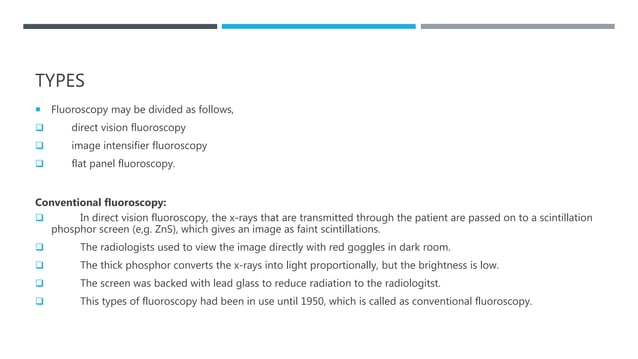 fluoroscopy imaging | PPTX