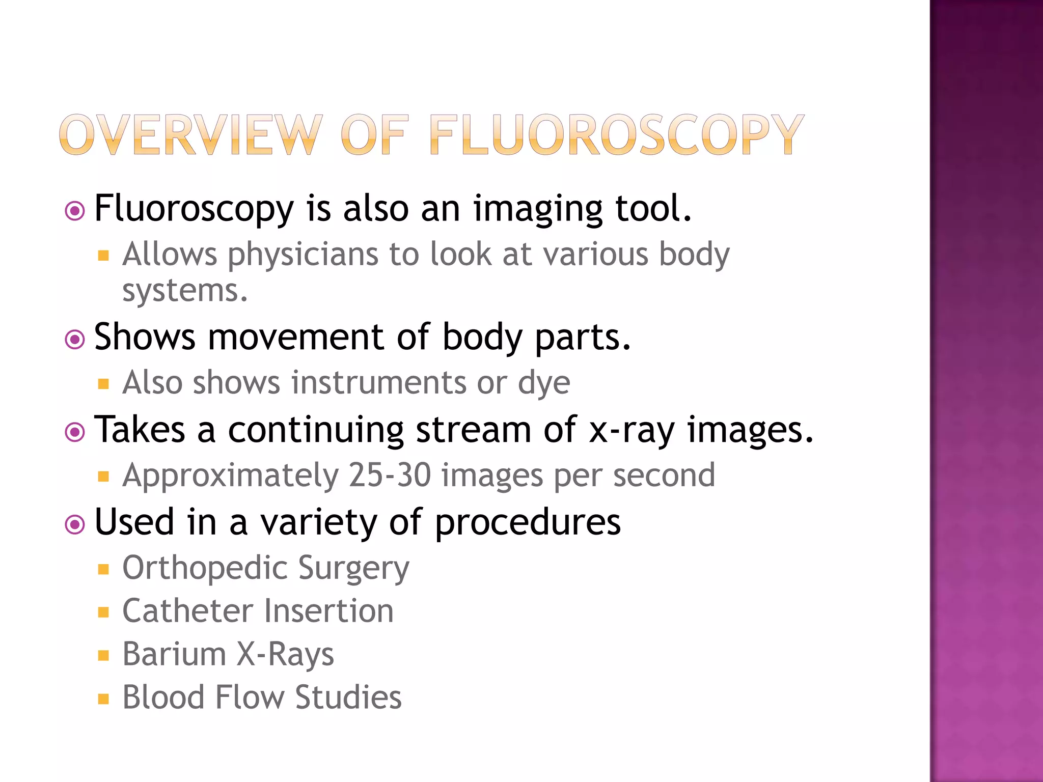 Fluoroscopy ppt | PPTX
