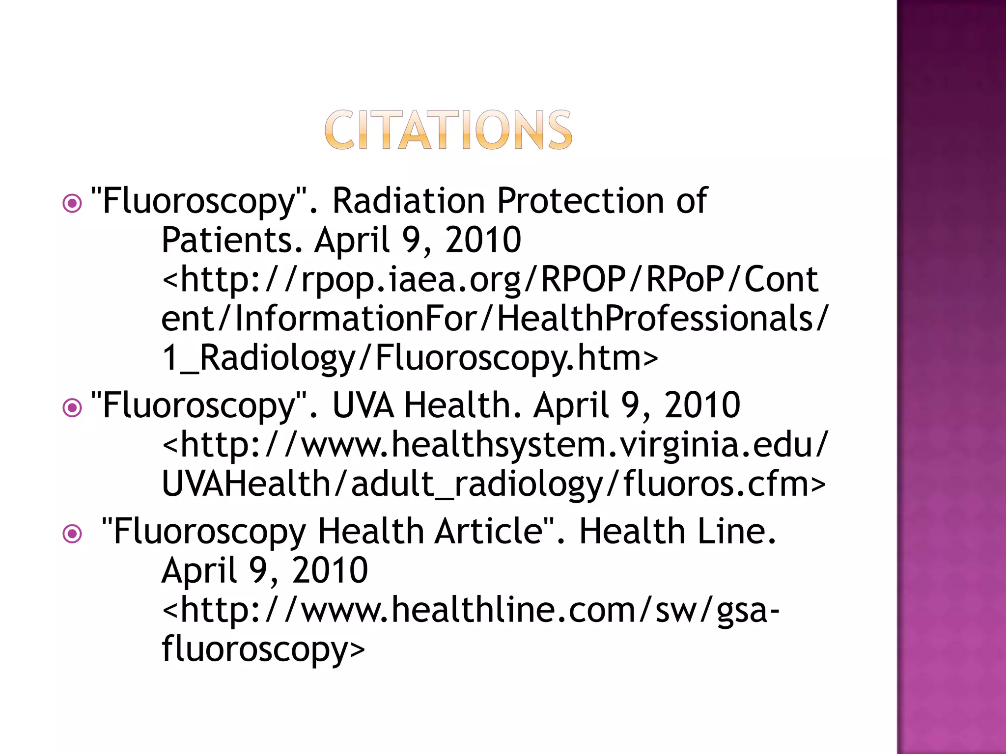 Fluoroscopy ppt | PPTX