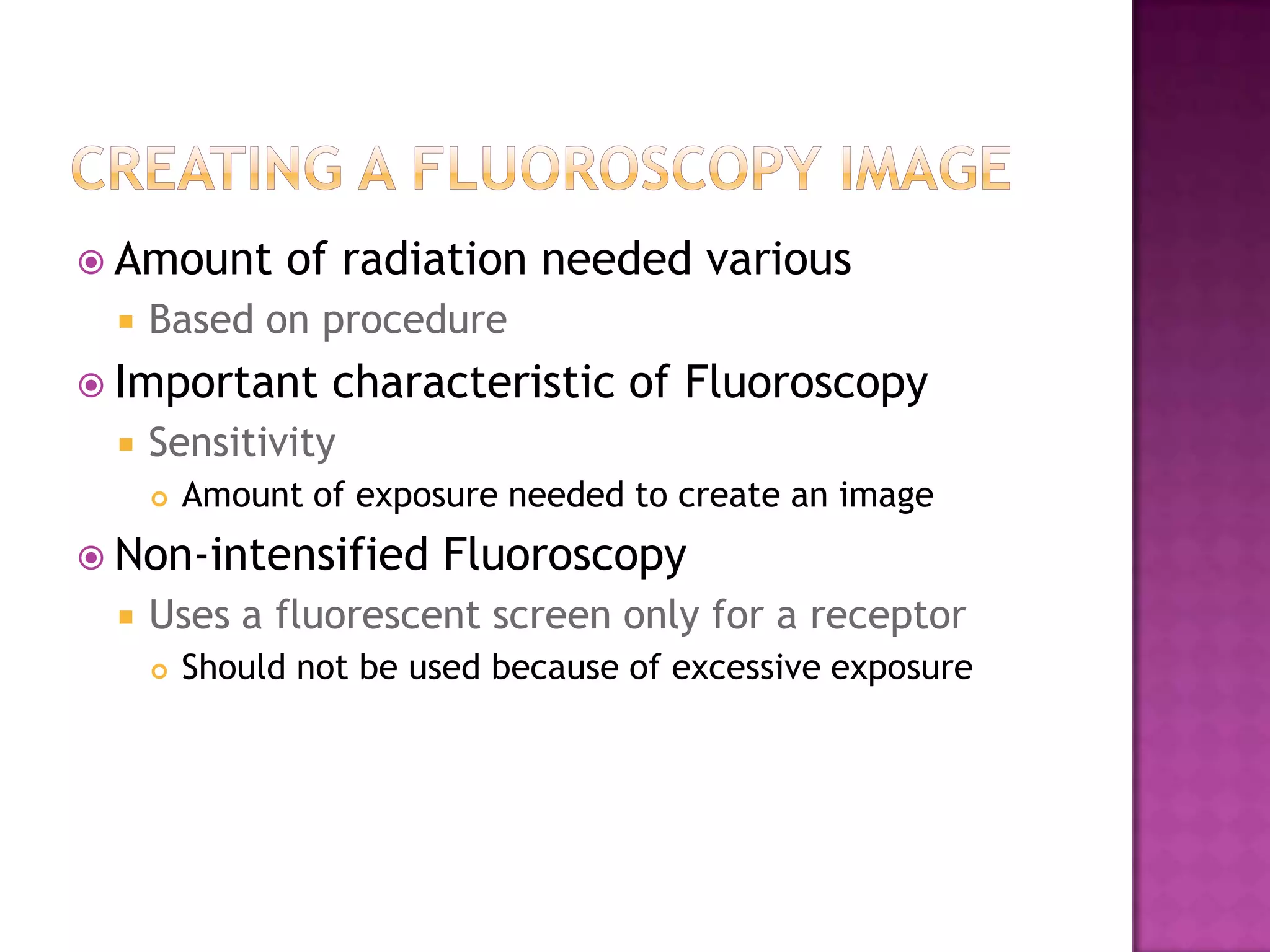 Fluoroscopy ppt | PPTX