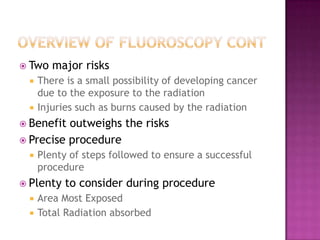 Fluoroscopy ppt | PPTX