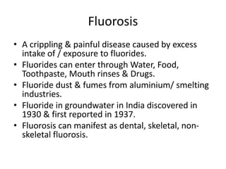 Fluorosis_NPPCF_Training Materials | PPTX