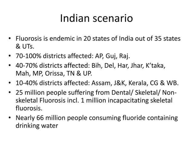 Fluorosis_NPPCF_Training Materials | PPT