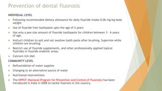 Dental Fluorosis | PPTX