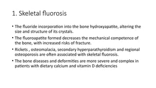 FLUOROSIS and its etiology and management | PPTX
