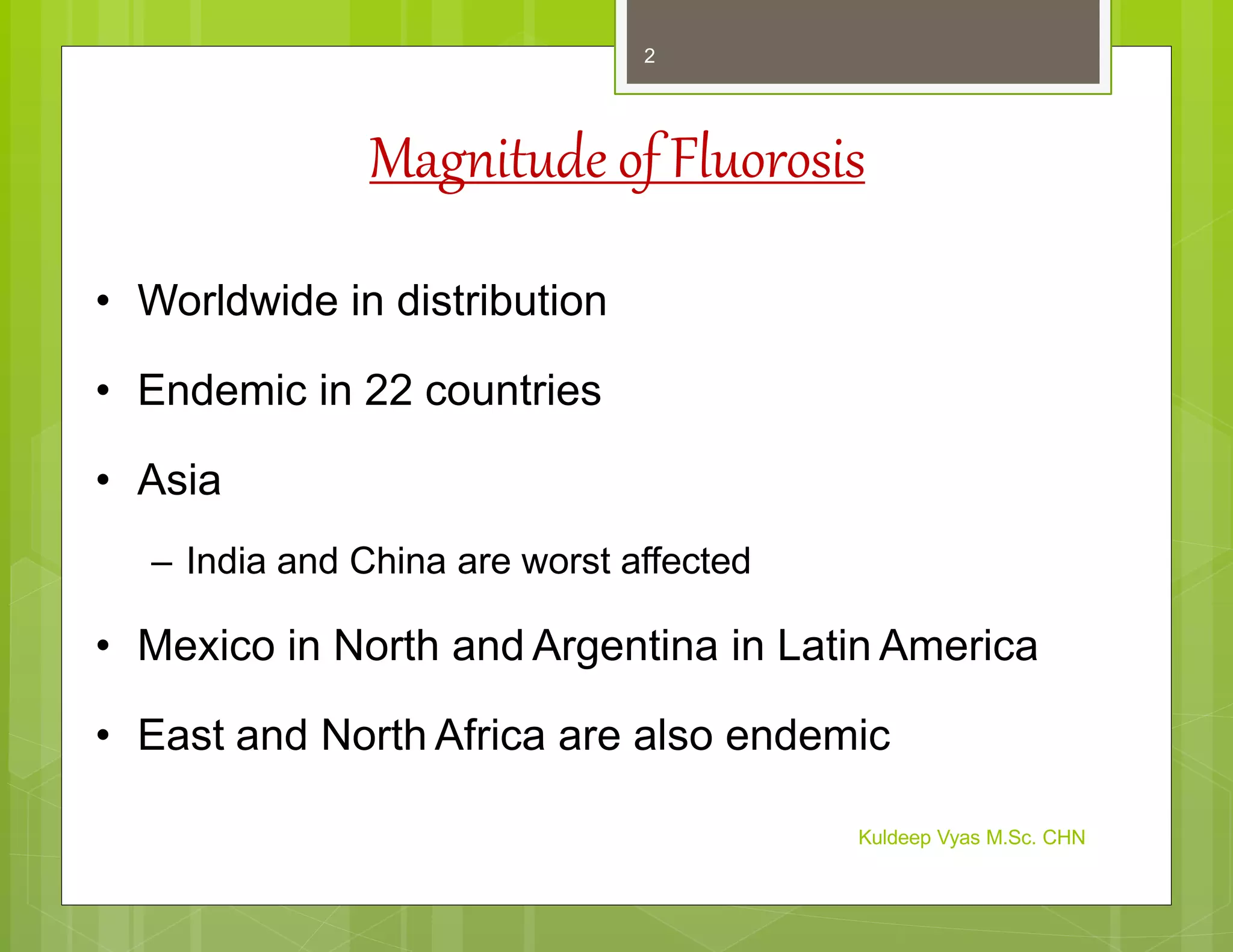 Fluorosis | PPTX