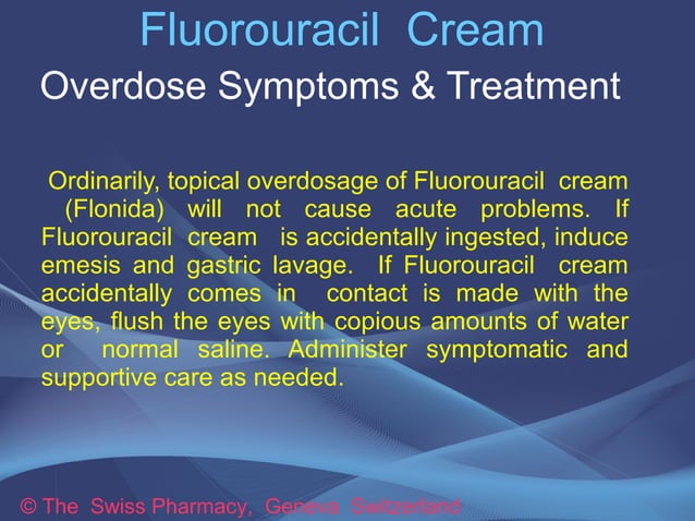 Fluorouracil Cream For Treatment Of Keratoses And Skin Lesions