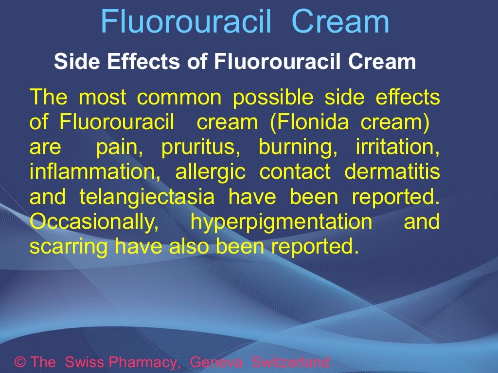 Fluorouracil Cream For Treatment Of Keratoses And Skin Lesions