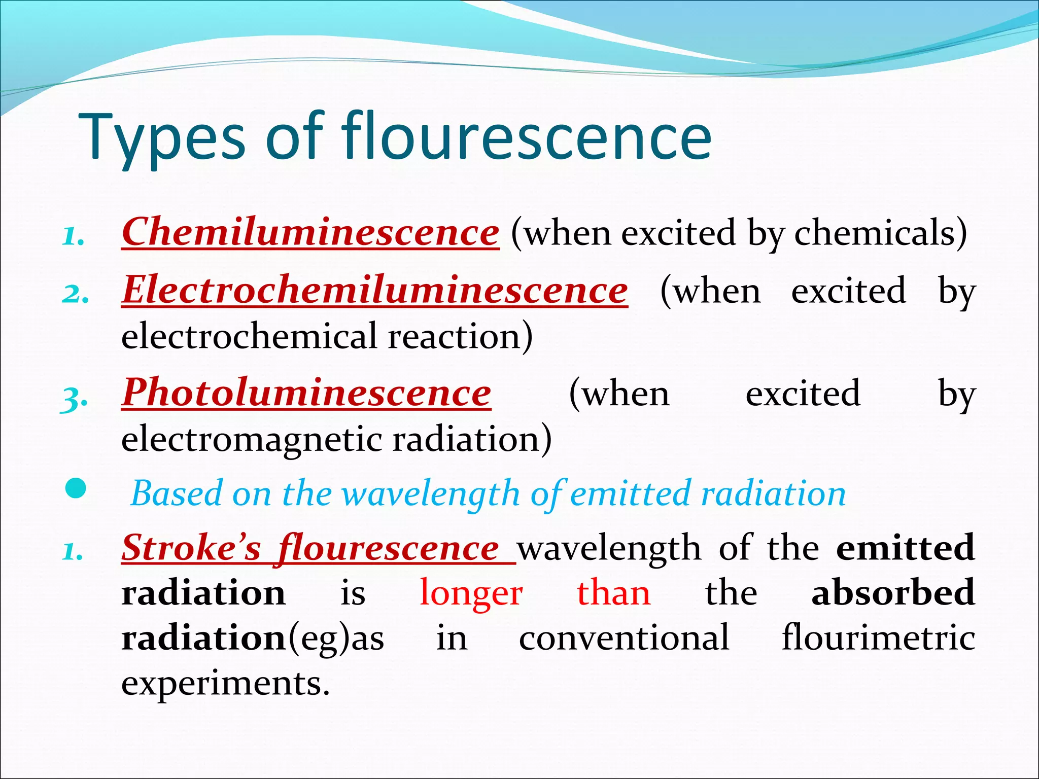 Flurimetry type of flurescence & quenching | PPT