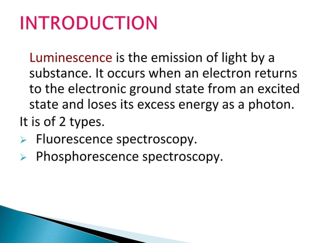 Fluorimetry | PPTX | Chemistry | Science