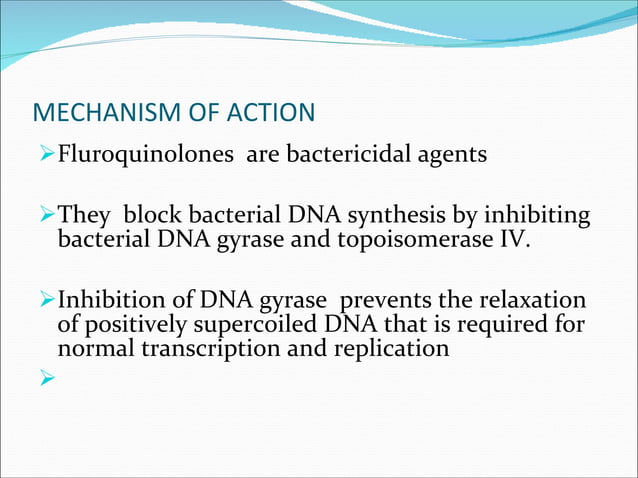 Fluoroquinolones | PPT