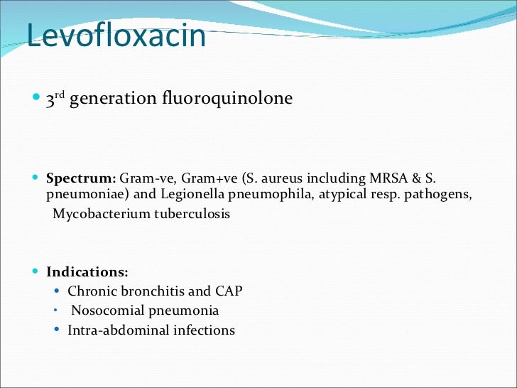 Fluoroquinolones