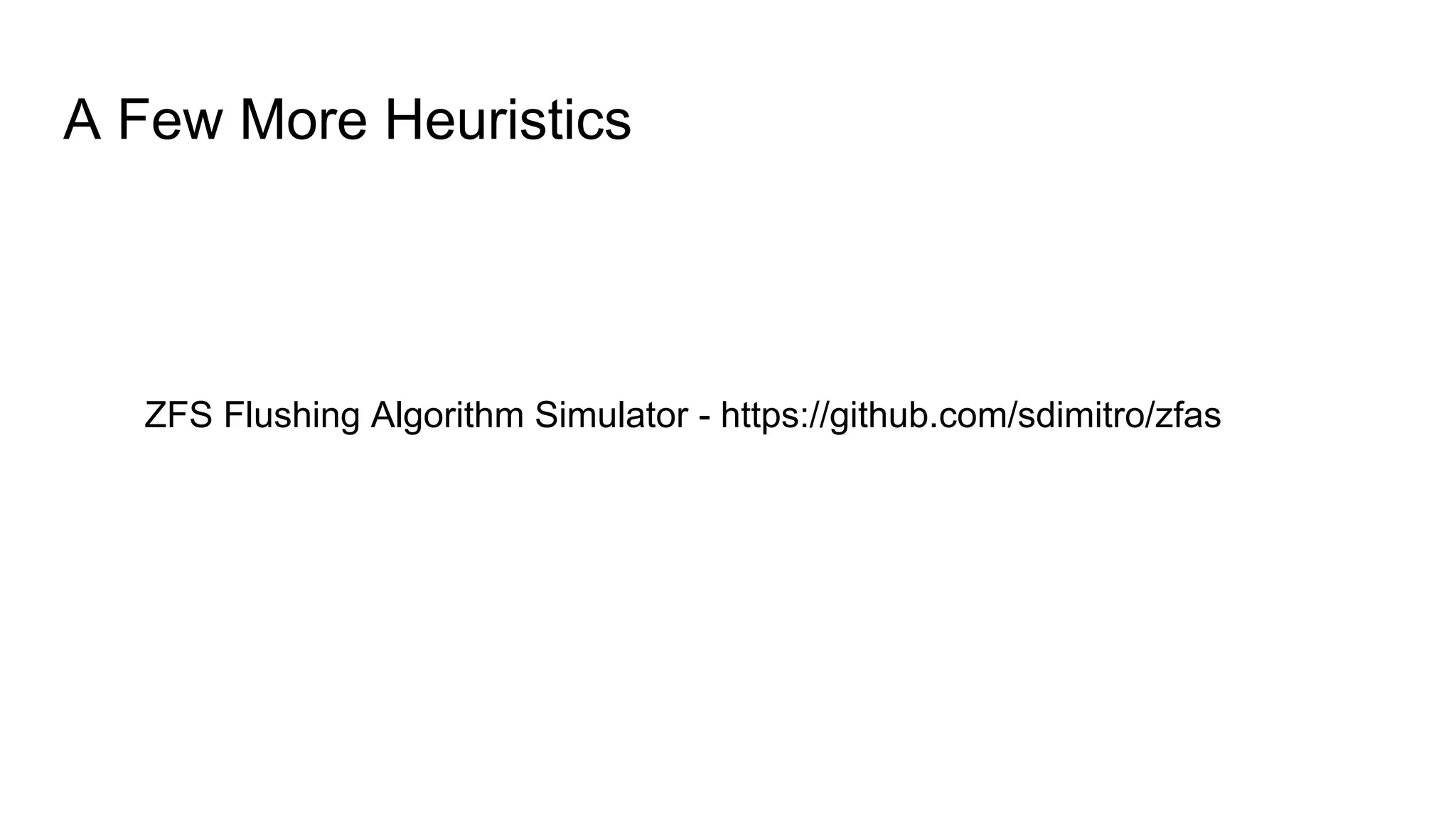 Zfs Log Spacemap Flushing Algorithm Ppt