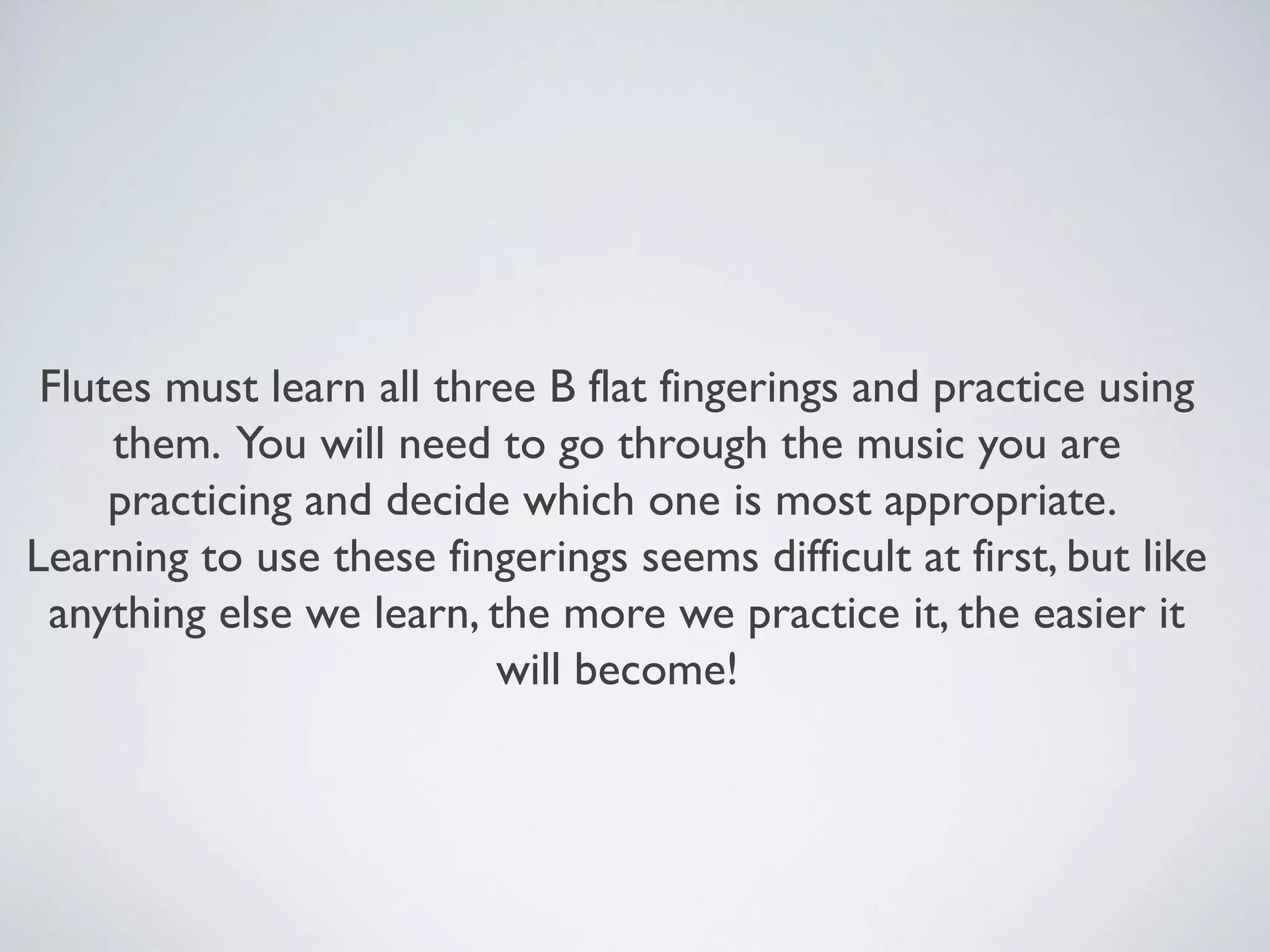 Flute bb fingerings | PPT