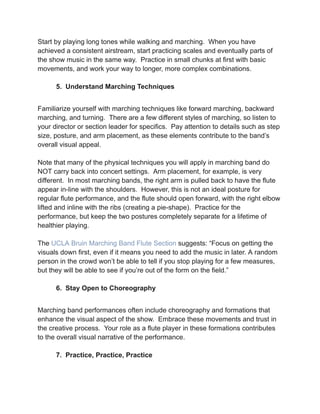 Flute in Formation: preparing for marching band | PDF | Musicals | Genres
