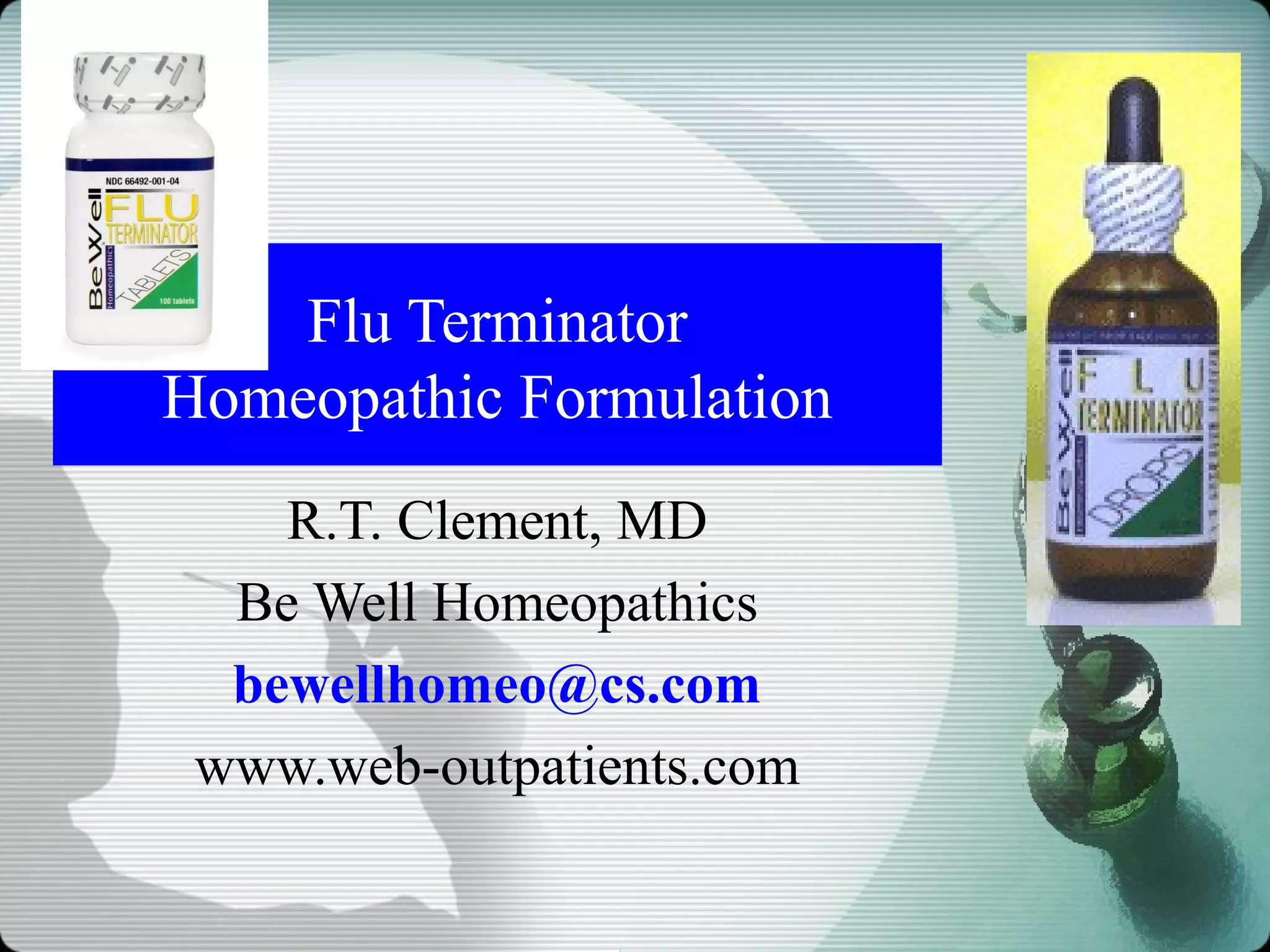 Flu Terminator | PPT | Cold and Flu | Diseases and Conditions