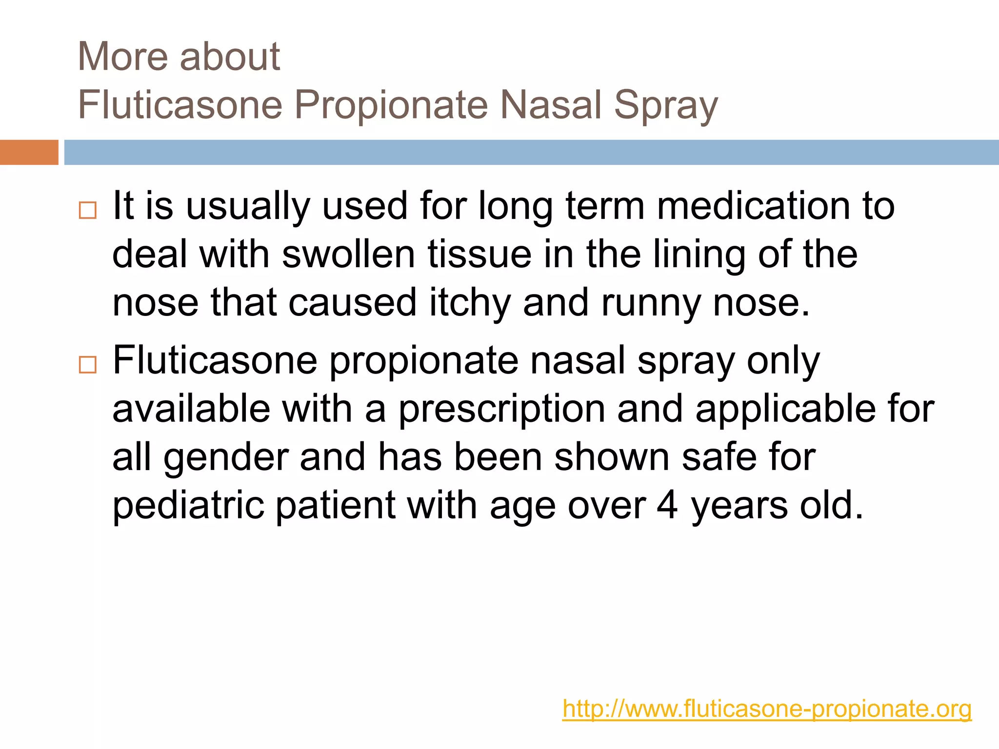 Fluticasone Propionate Nasal Spray | PPTX