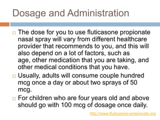 Fluticasone Propionate Nasal Spray | PPTX