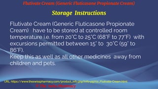 Flutivate Cream (Generic Fluticasone Propionate Cream) | PDF
