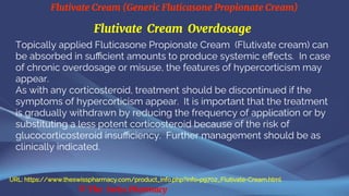Flutivate Cream (Generic Fluticasone Propionate Cream) | PDF