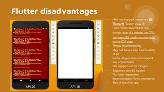 Mobile Fest 2018. Александр Сергиенко. Flutter - что за зверь такой? | PPT