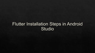 Flutter.pptx | Free Download