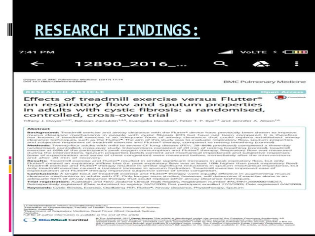 Flutter a device for clearance of airway | PPTX | Physical Therapy | Wellness