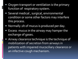 Flutter a device for clearance of airway | PPTX