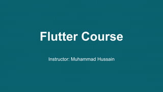 What and Why Flutter? What is a Widget in Flutter? | PPT