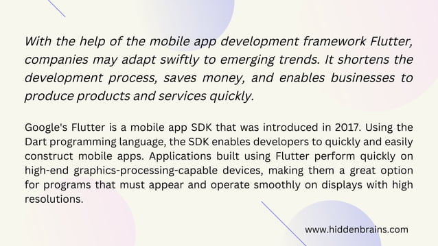Flutter for MVP Development | PPT