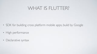 Flutter Presentation Houston TechFest 2019 | PDF