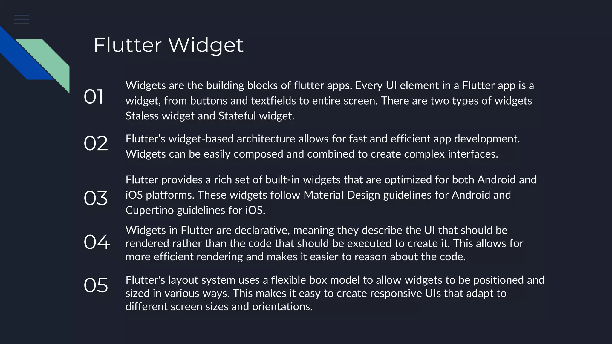 Flutter Introduction And Architecture Pptx Programming Languages