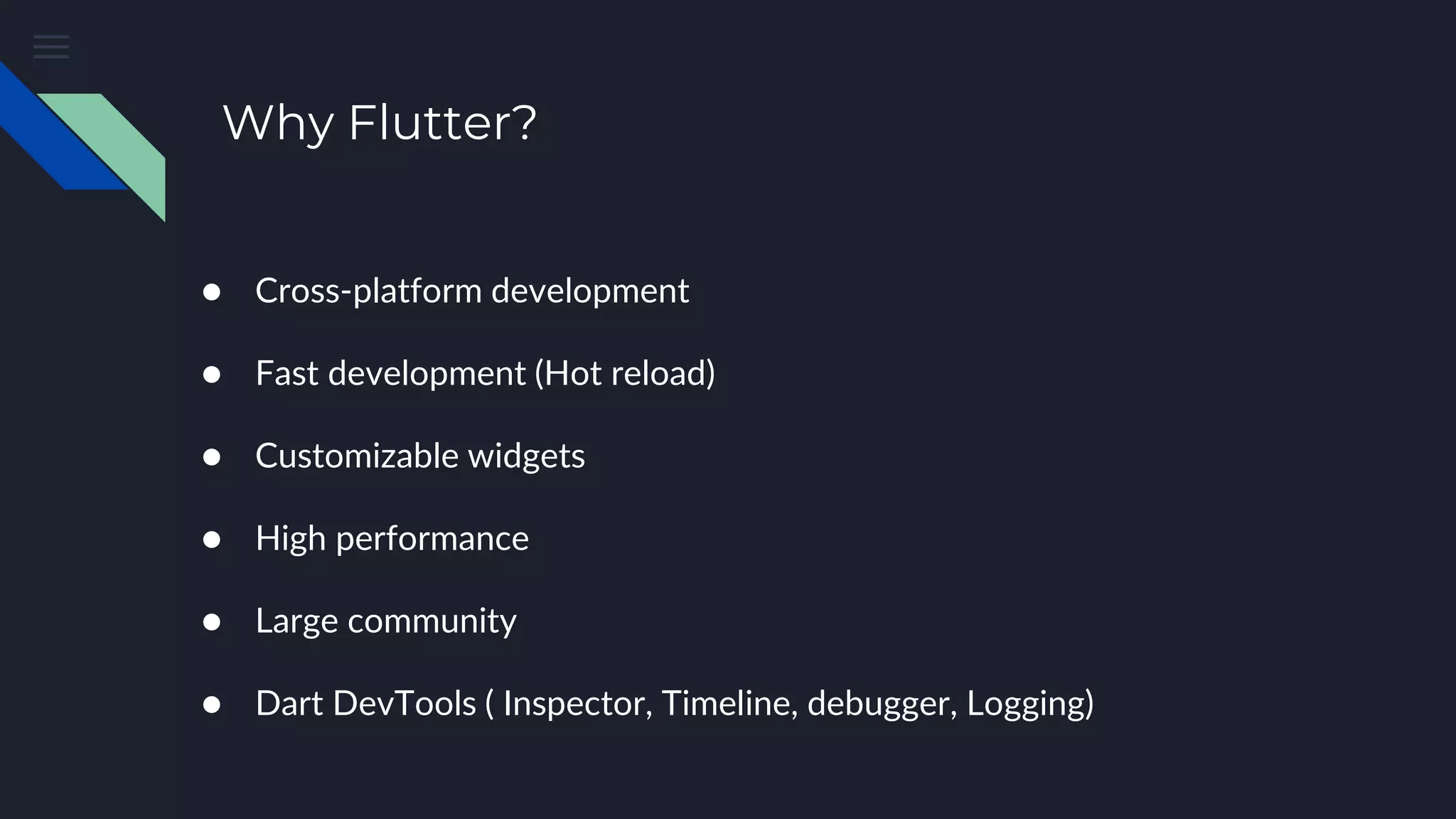 Flutter Introduction And Architecture Pptx Programming Languages 7081