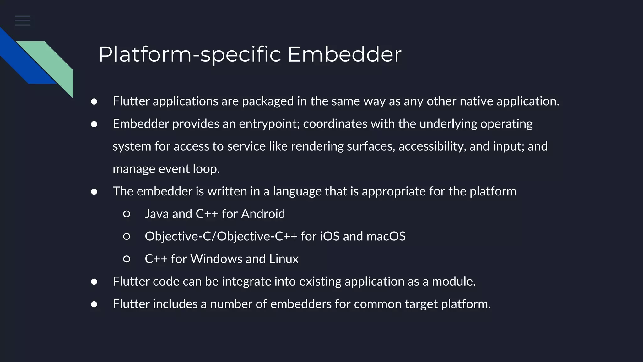 Flutter Introduction And Architecture Pptx Programming Languages
