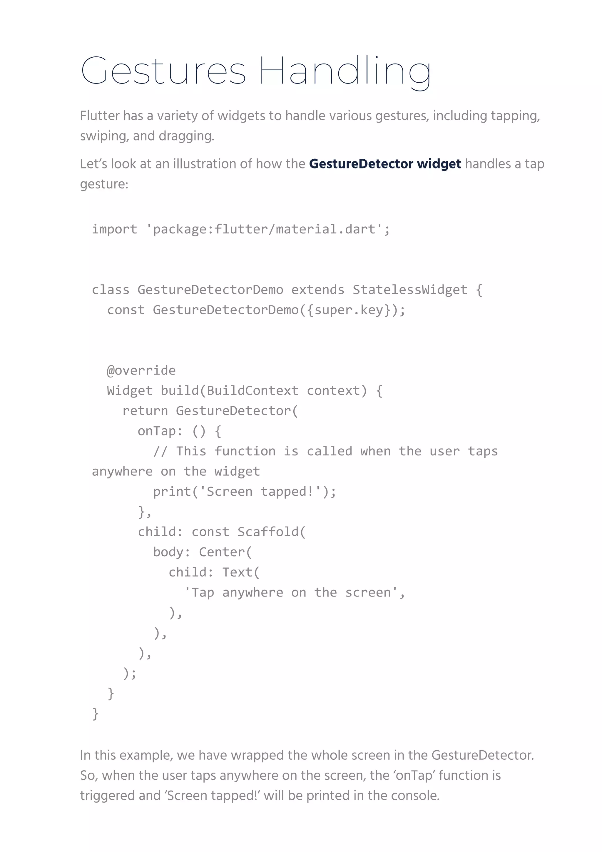 Flutteragency Com Handling Events And User Input In Flutter Pdf 1035