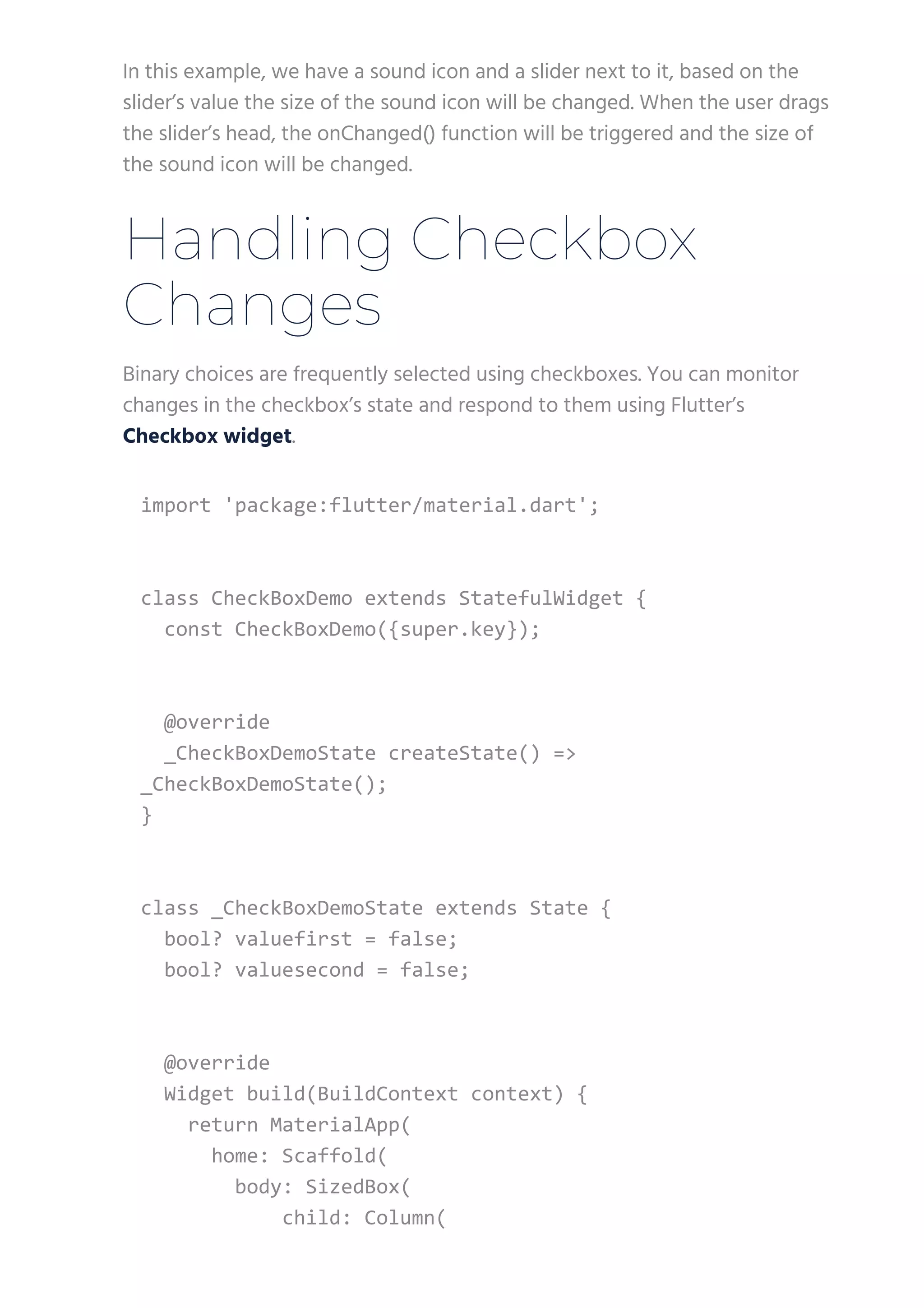 Flutteragency Com Handling Events And User Input In Flutter Pdf 