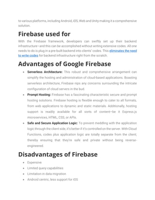 Flutter and Firebase – A Helpful Blend for Your Business App | PDF | Operating Systems ...