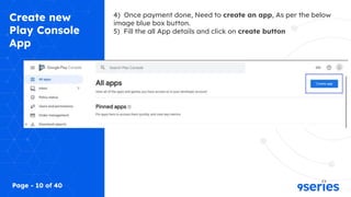 Flutter Android / iOS Build Preparation | PPT