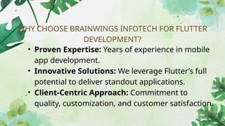 Comprehensive Guide to Flutter App Development by Brainwings Infotech ...