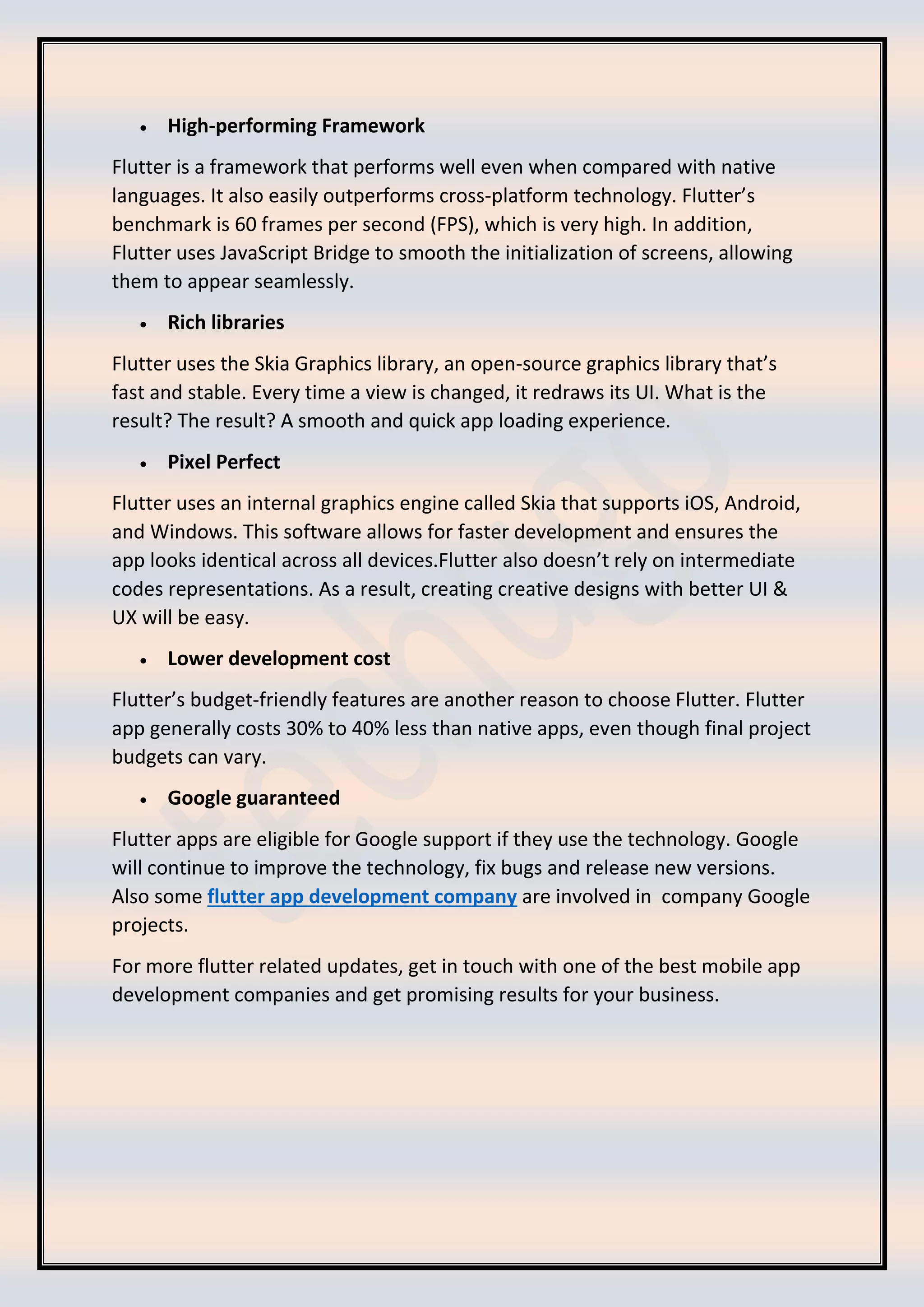 Flutter App Development- Why Should You Choose It . | PDF