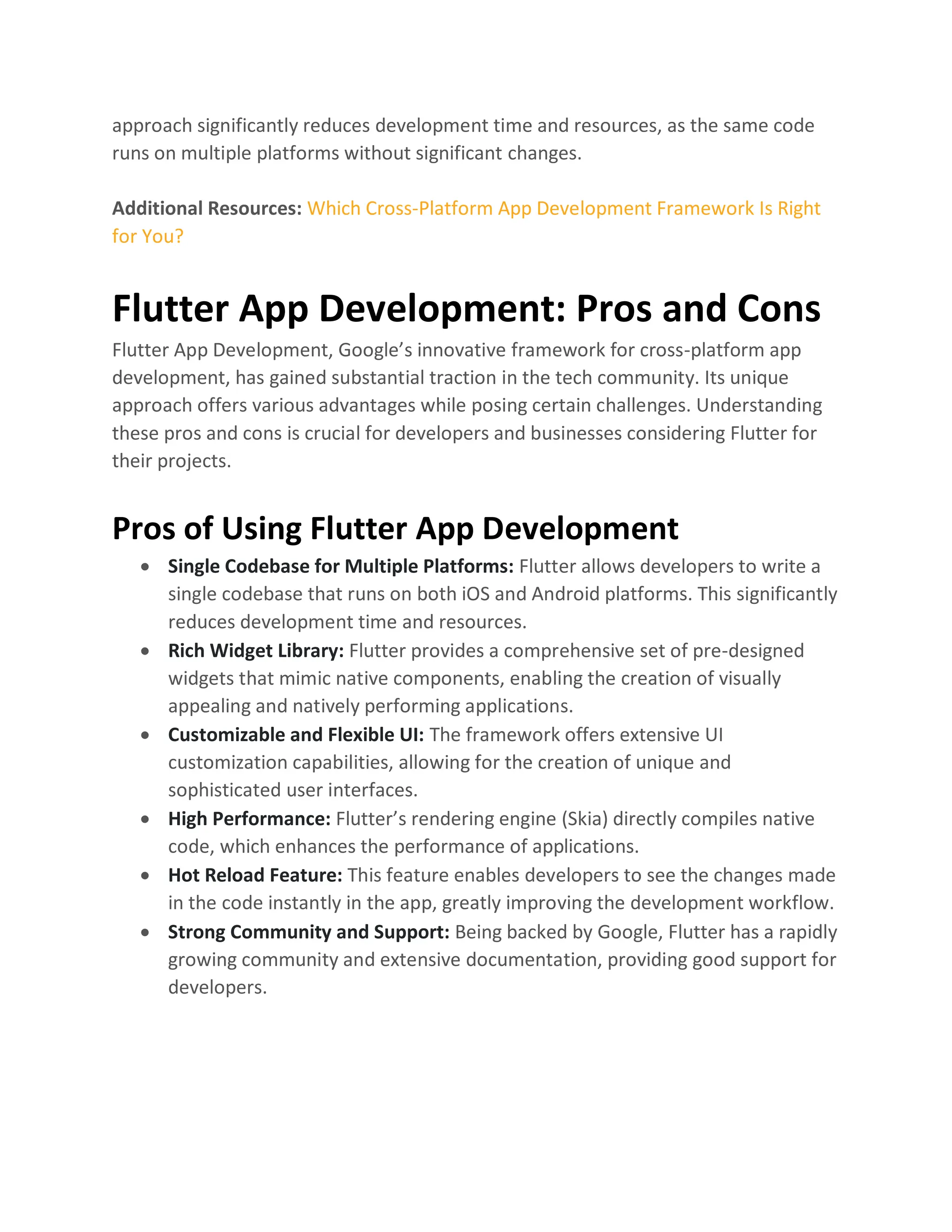 Flutter App Development Pros, Cons, and Tips.pdf | Computer Software and Applications | Computing