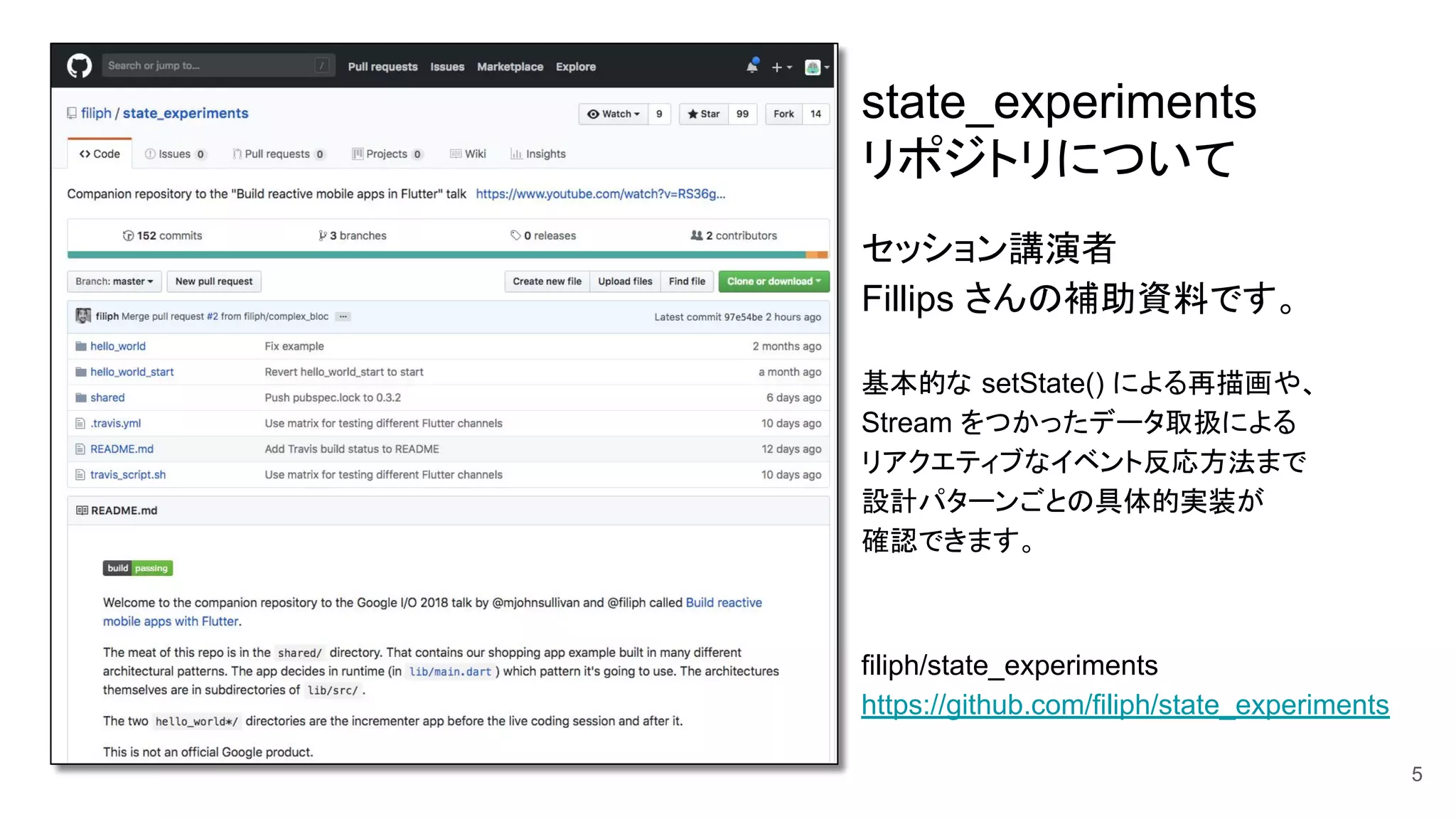 Flutter のリアクティブ戦略 set state 〜 redux まで | PDF
