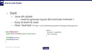 Flutter beers and pizza | PPT