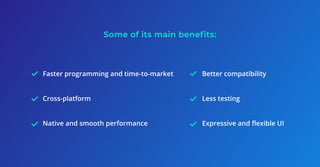 Benefits of using Flutter | PDF