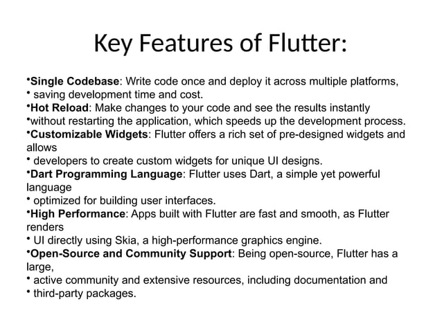 Flutter Build Cross Platform Apps With Ease Pptx