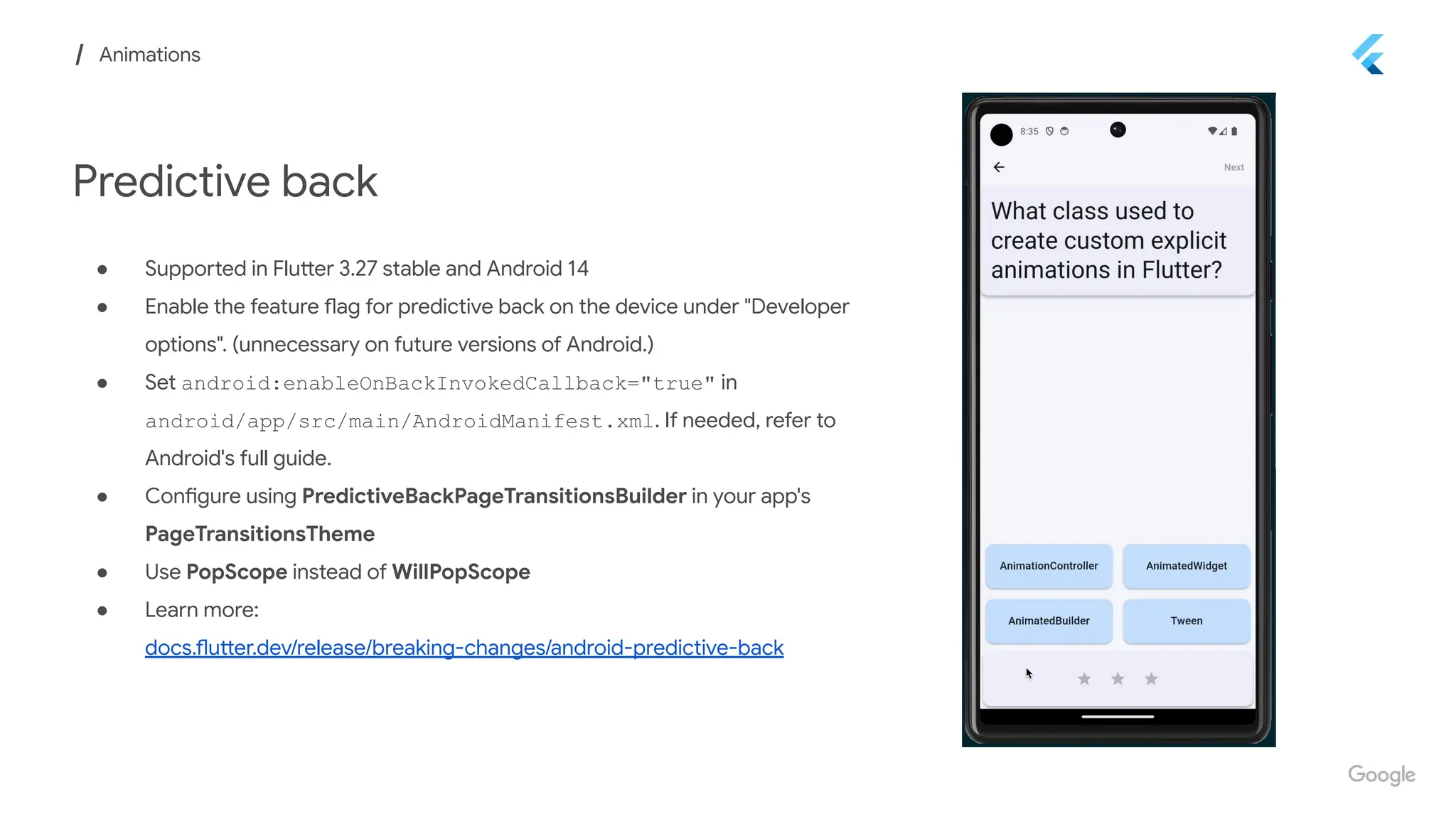 Animations in Flutter - FlutterConf LATAM 2024 | PDF